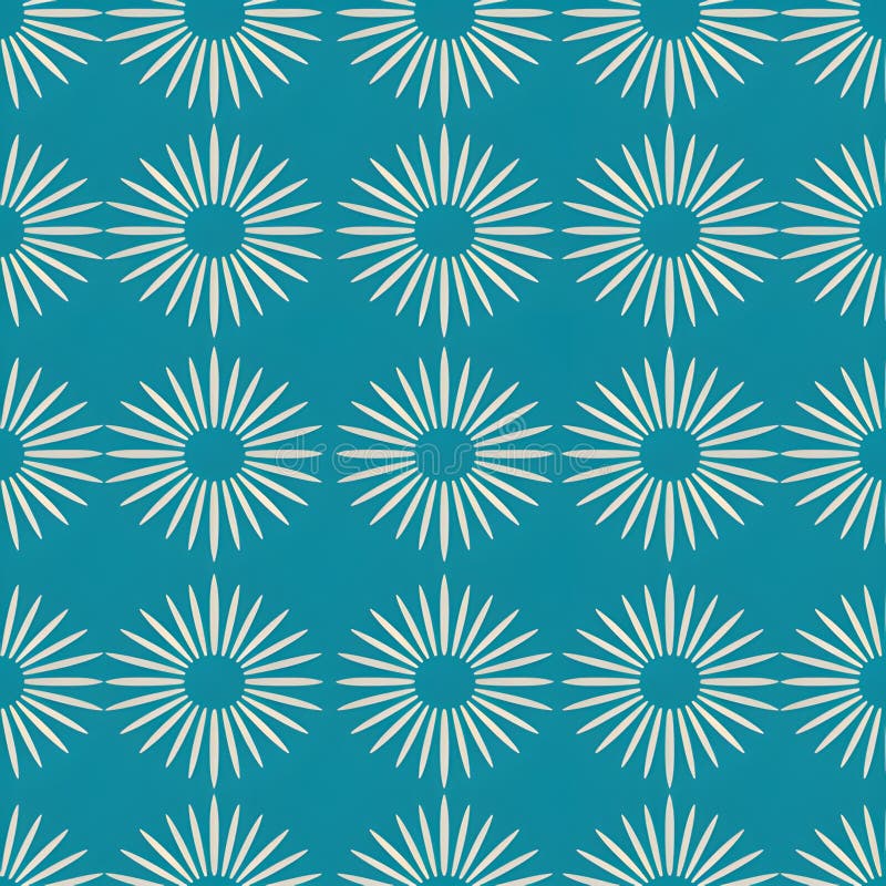 Abstract Geometric Pattern with Teal Background Stock Vector ...