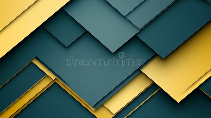 Abstract Geometric Pattern in Teal and Gold Hues Stock Photo - Image of ...