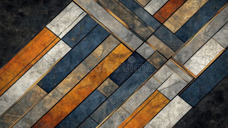 Abstract Geometric Pattern with Textured Colors and Shapes Stock ...