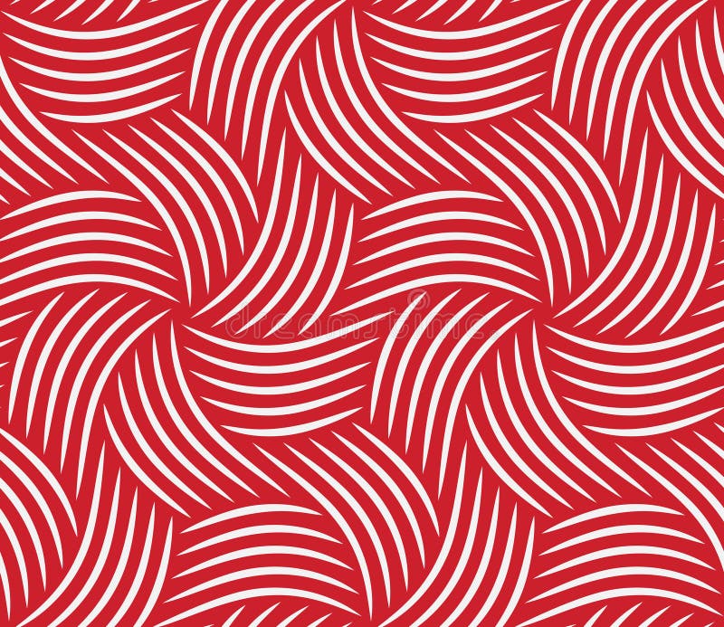 Abstract Geometric Pattern with Twisted White Lines in the Shape of ...