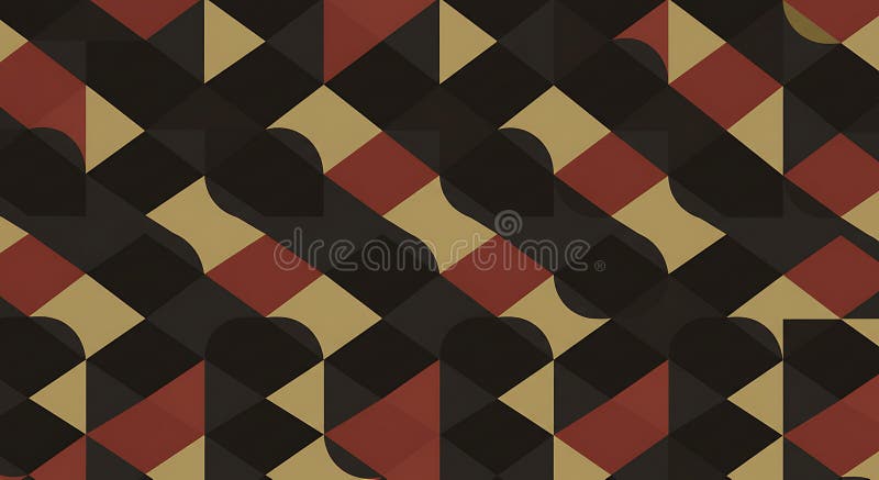 Abstract Geometric Pattern Using a Grid of Overlapping Squares and ...