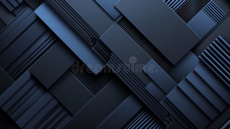 Abstract Geometric Pattern with Various Shades of Blue and Gray. Modern ...