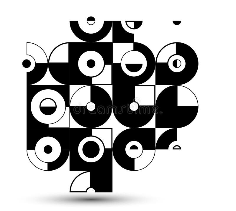 Abstract Geometric Pattern Vector Background Isolated, Tech Style ...