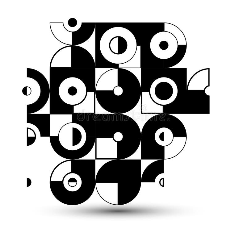 Abstract Geometric Pattern Vector Background Isolated, Tech Style ...