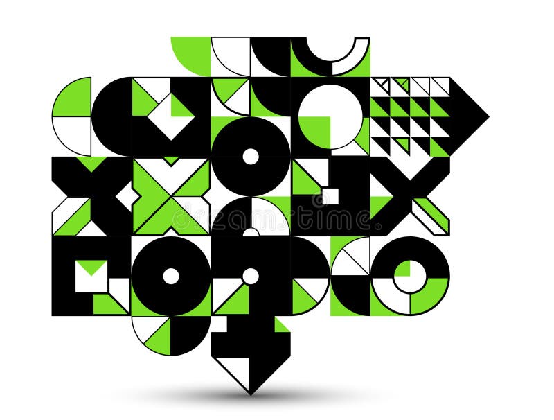 Abstract Geometric Pattern Vector Background Isolated, Tech Style ...