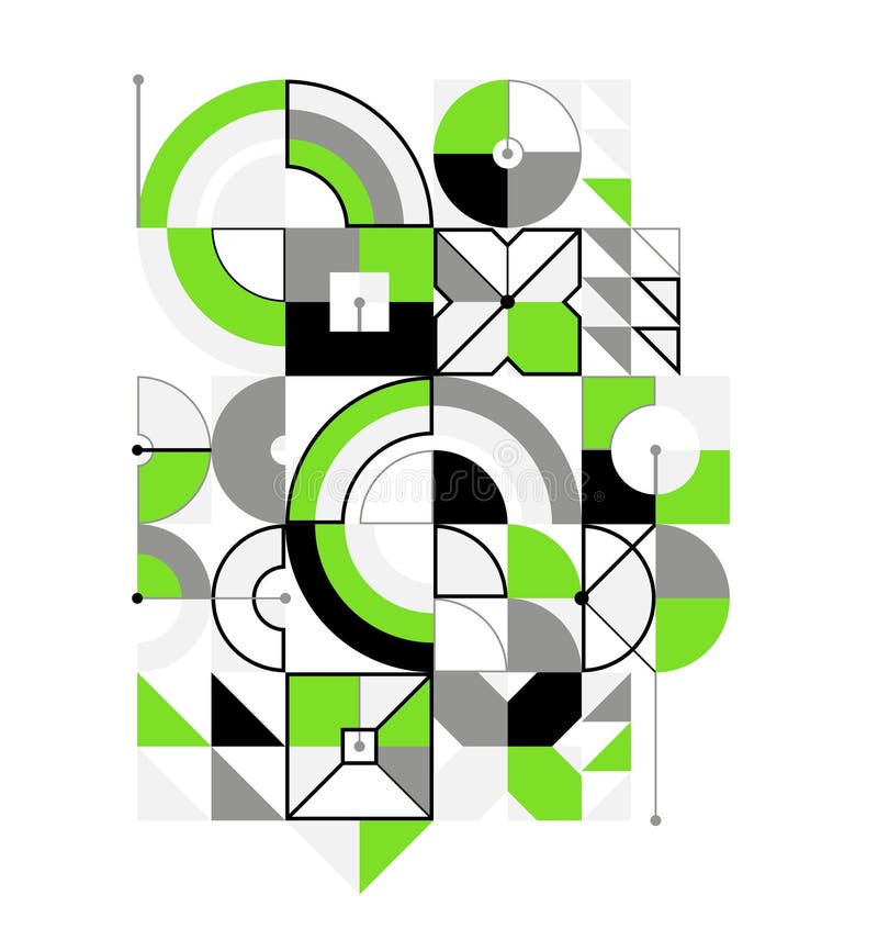 Abstract Geometric Pattern Vector Background Isolated, Tech Style ...