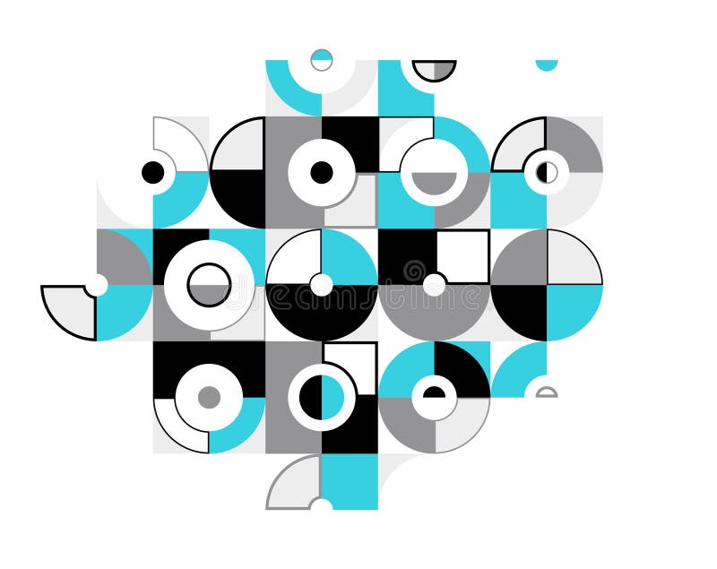 Abstract Geometric Pattern Vector Background Isolated, Tech Style ...