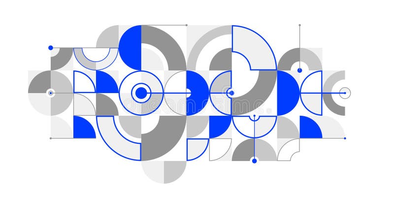 Abstract Geometric Pattern Vector Background Isolated, Tech Style ...