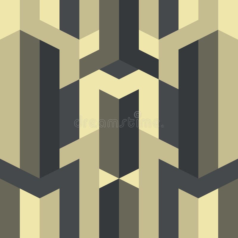 Abstract Geometric Pattern Vector Gothic Art Deco Stock Vector ...