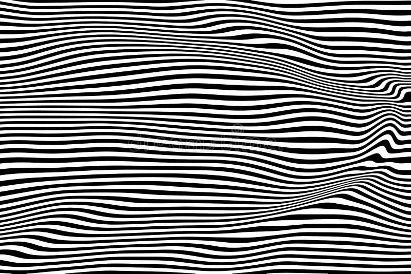 Abstract Geometric Pattern with Visual Distortion Effect Stock Vector ...