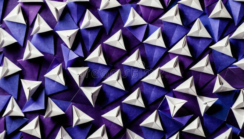 Origami Pyramids Purple Background Stock Photos - Free & Royalty-Free ...