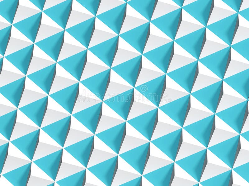 Abstract Geometric Pattern, White Pyramids Stock Photo - Image of ...