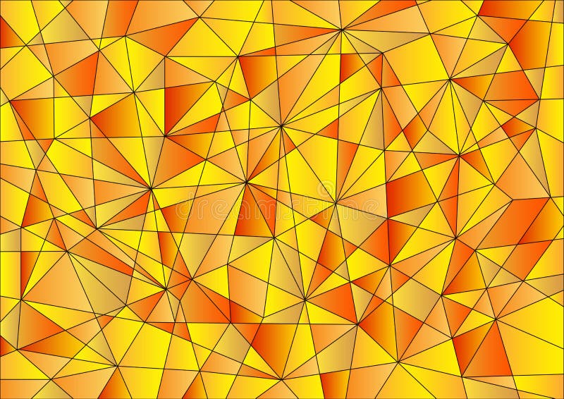 Abstract Geometric Pattern in Yellow Stock Vector - Illustration of ...