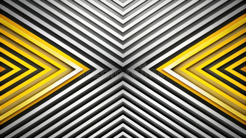 Abstract Geometric Pattern with Yellow and Gray Accents. Generative AI ...