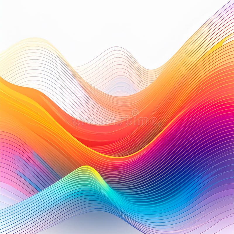 Abstract Geometric Patterns in Bold, Contrasting Colors on White ...