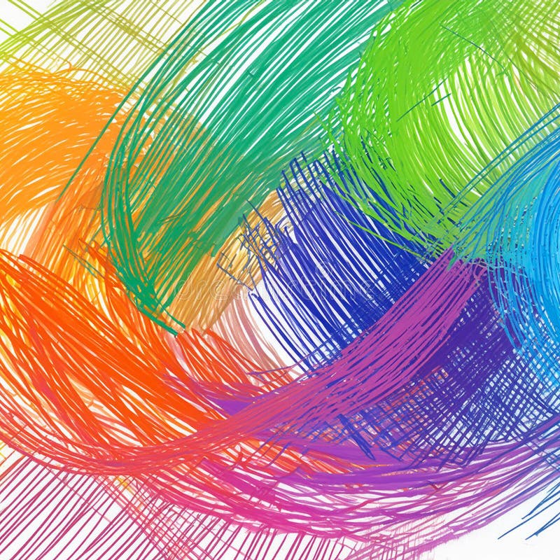 Abstract Geometric Patterns in Bold, Contrasting Colors on White ...