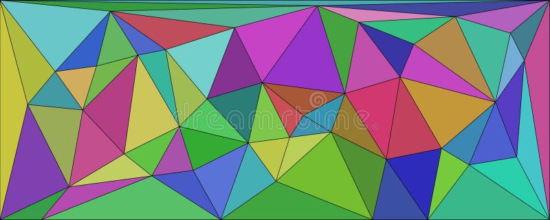 An Abstract Geometric Patterns Composed of Interconnected Triangles in ...