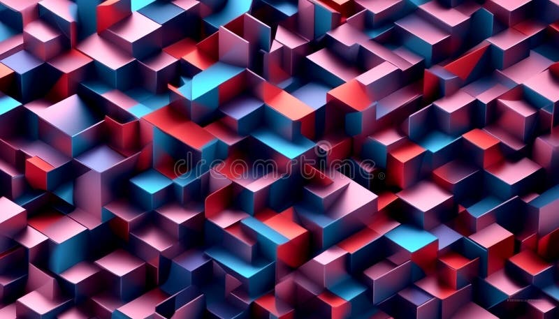 Abstract Geometric Patterns Create Dynamic Visual Depth and Rhythm ...