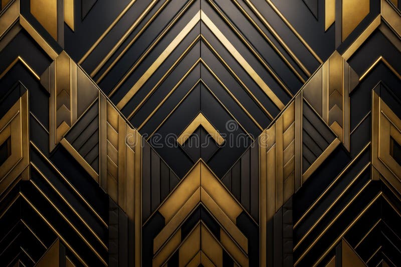 Abstract Geometric Patterns on Modern Building Facade, AI Generated ...