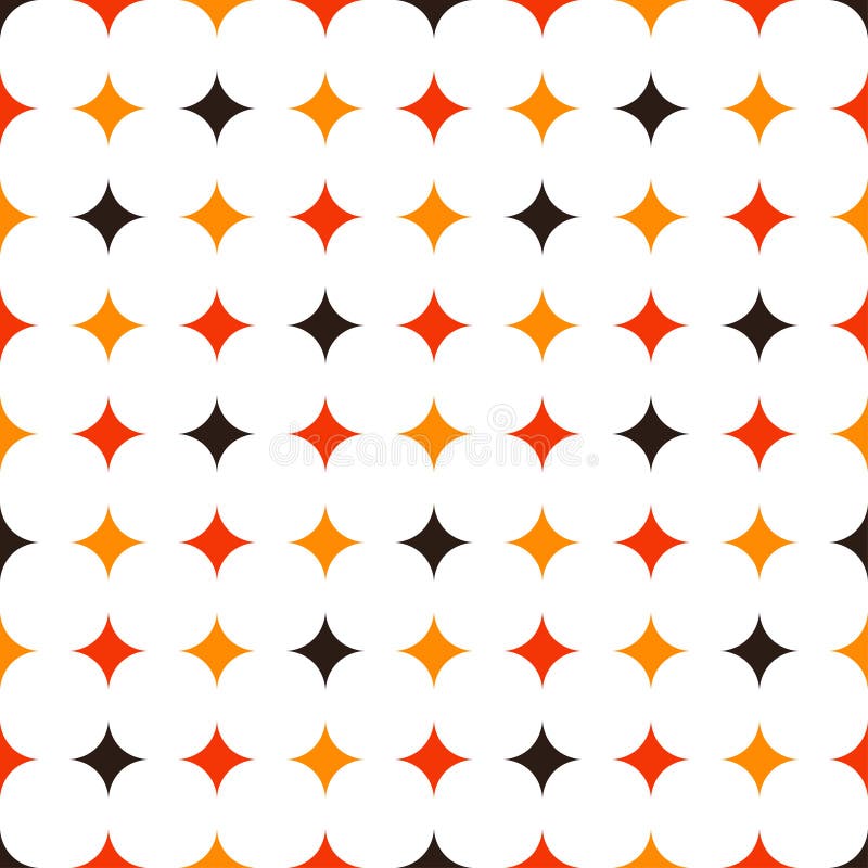 Abstract Geometric Patterns with Orange,white, Yellow and Brown Color ...