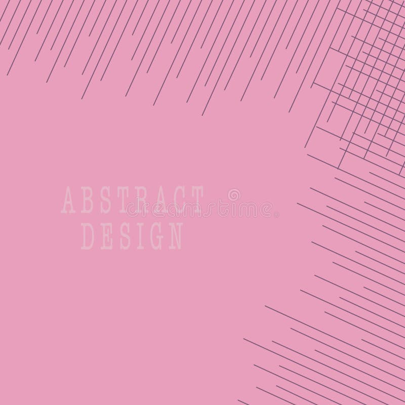 Abstract Geometric Patterns of Parallel Lines. Template for Postcards ...