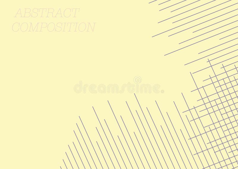 Abstract Geometric Patterns of Parallel Lines. Template for Postcards ...