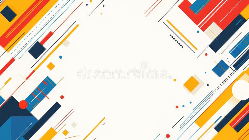 Abstract Geometric Patterns with Rectangles Create a Techinspired ...