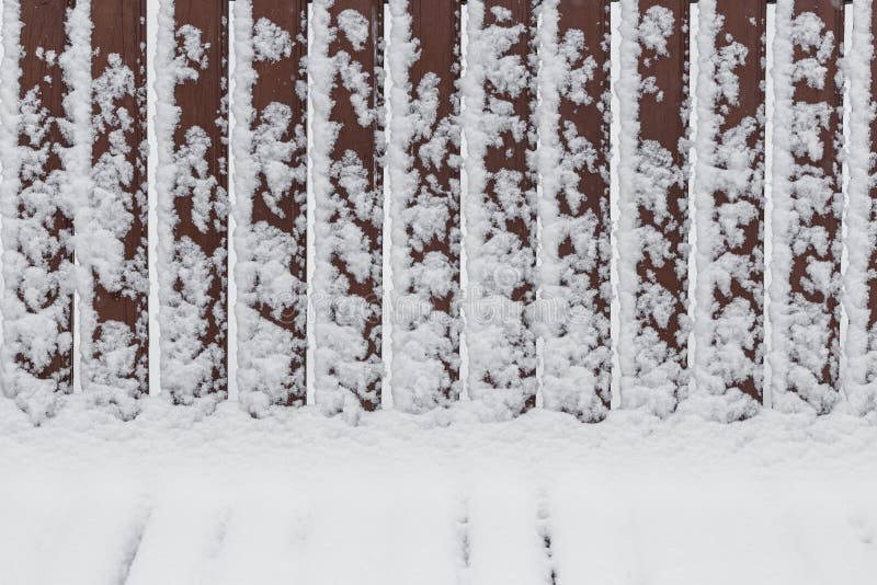 Abstract Geometric Patterns on a Snowy Bench Stock Image - Image of ...