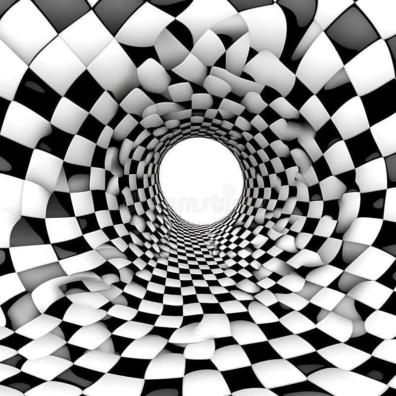 Abstract Geometric Patterns that Twist and Turn Stock Illustration ...