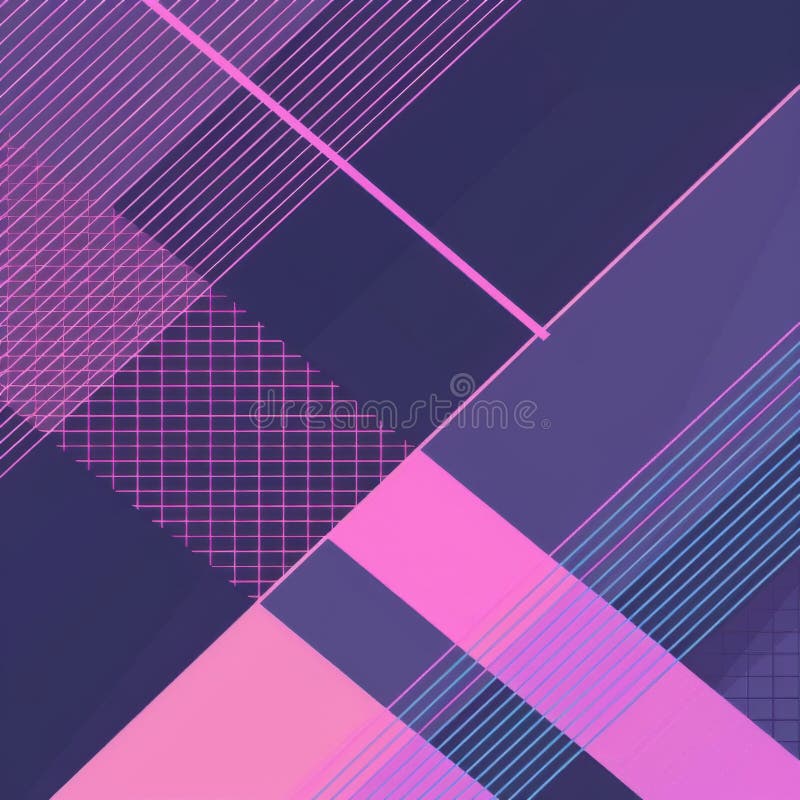 Abstract Geometric Patterns in Vibrant Colors Stock Illustration ...