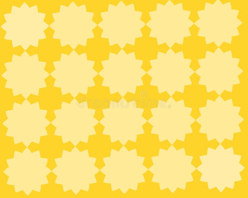 Abstract Geometric Pattern with Yellow Background-2 Stock Illustration ...