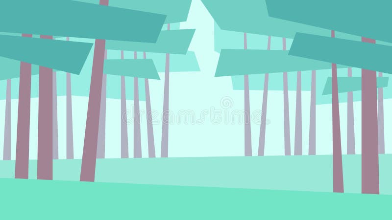 Abstract Geometric Pine Forest Stock Vector - Illustration of graphic ...
