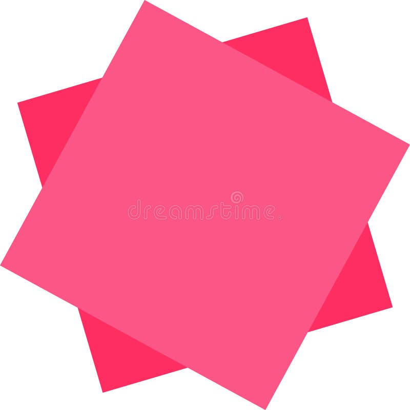 Abstract Geometric Pink Overlay Square Background Stock Vector ...