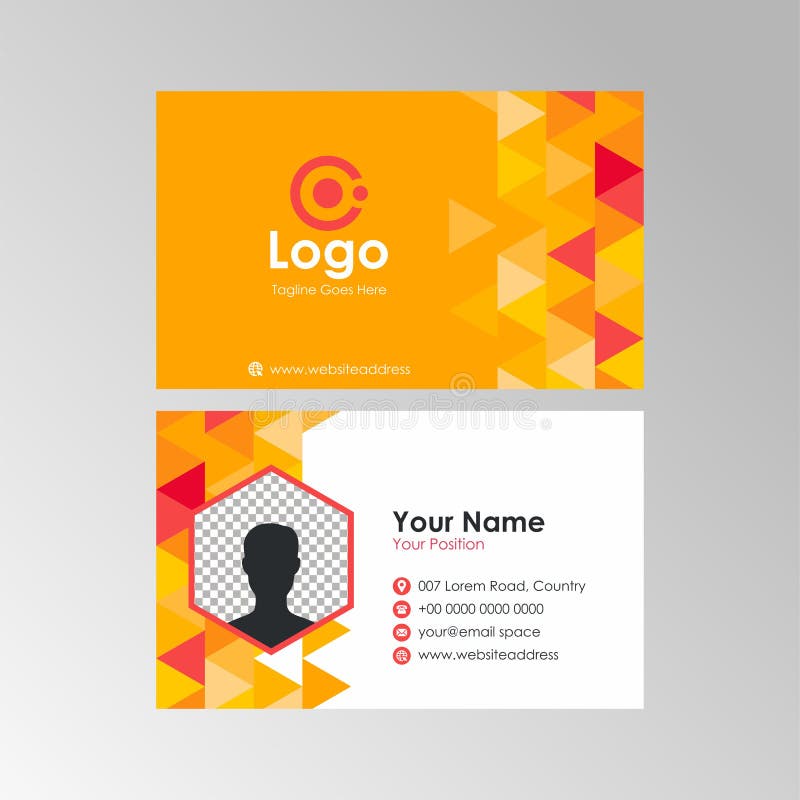 Abstract Yellow Line Id Card Design Template Vector Stock Vector ... Abstract Yellow Line Id Card Design Template Vector Stock Vector ...