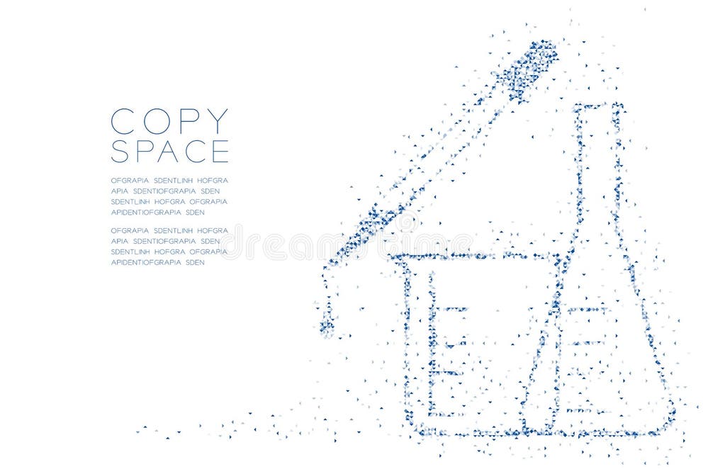 Abstract Geometric Polygon Square Box and Triangle Pattern Dropper ...