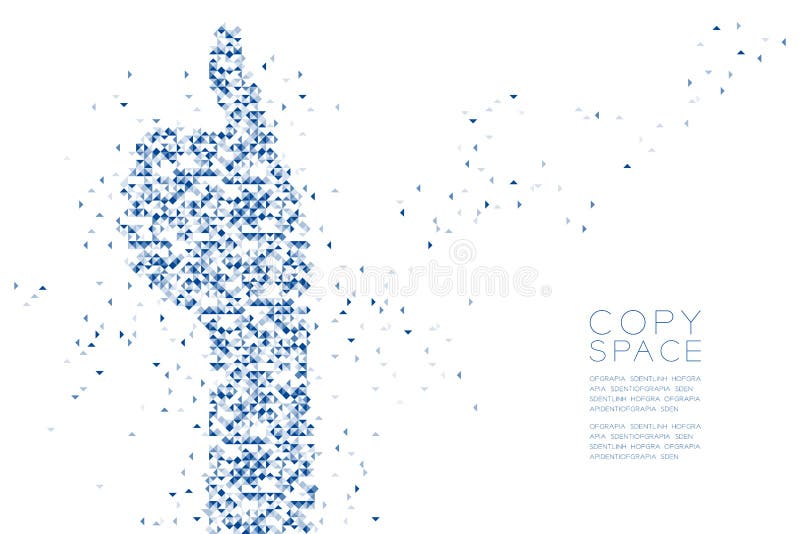 Thumb up polygon icon. stock illustration. Illustration of business ...