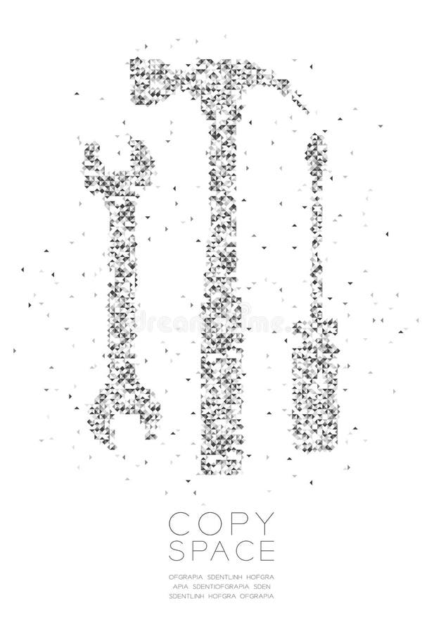 Mechanic Geometric Seamless Pattern With Rust Effect Stock Vector ...