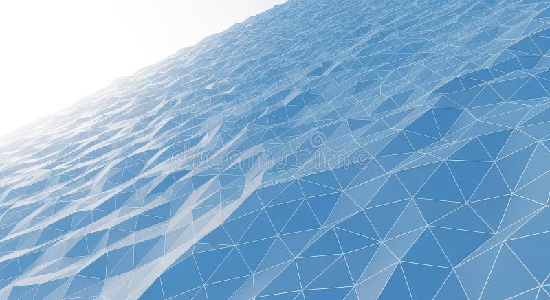 Abstract Geometric Polygonal Blue Background Stock Illustrations ...