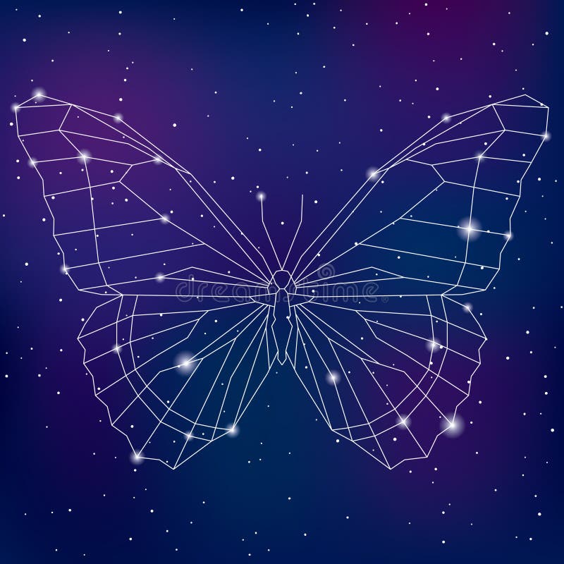 Butterfly Constellation Stock Illustrations – 305 Butterfly ...