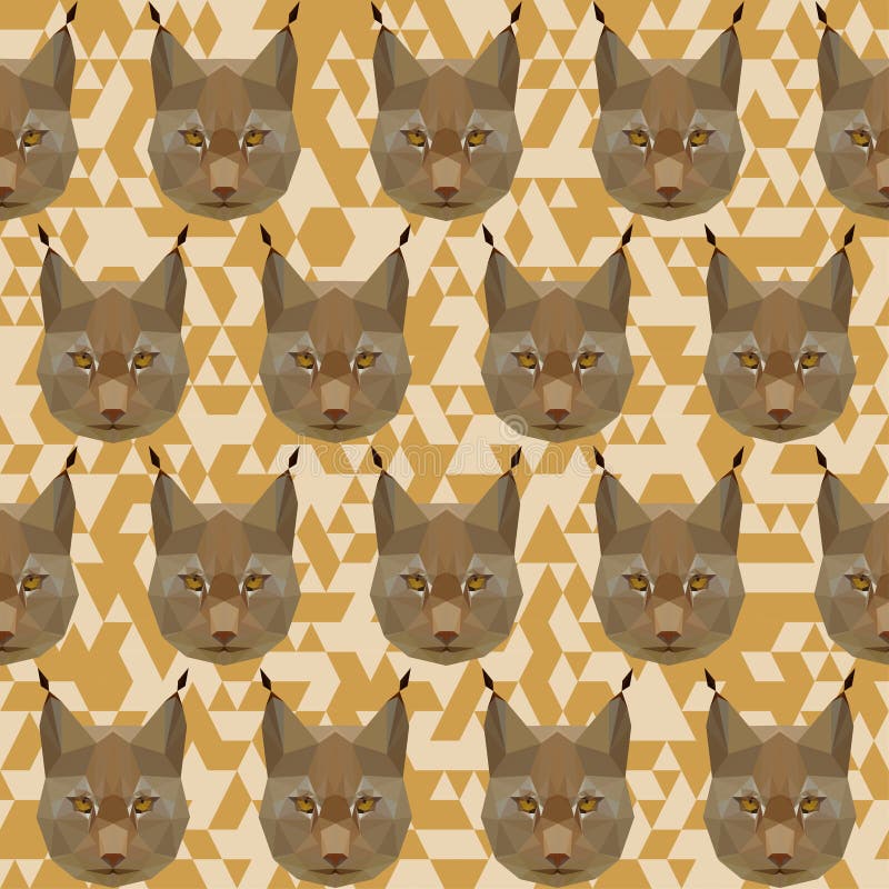 Geometric Lynx Stock Illustrations – 170 Geometric Lynx Stock ...