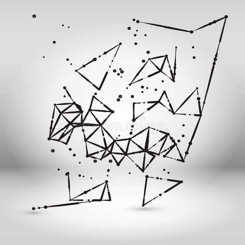 Abstract Geometric Polygonal Shape. Technology Vector Science ... Abstract Geometric Polygonal Shape. Technology Vector Science ...