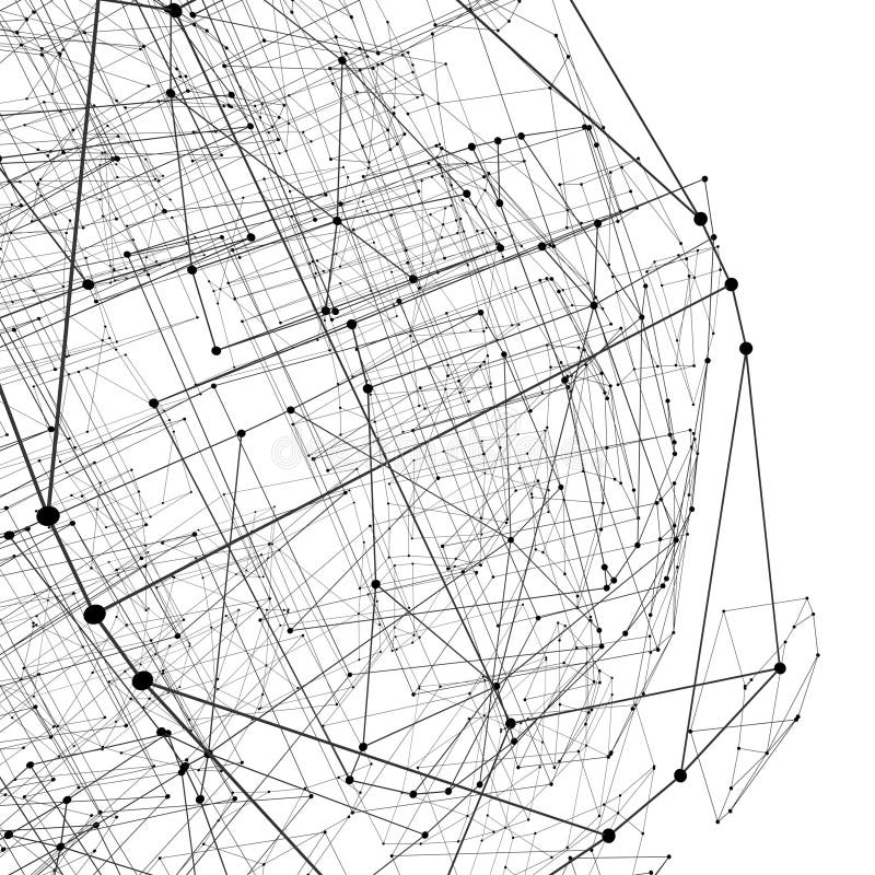 Abstract Geometric Polygonal Structure Stock Illustration ...