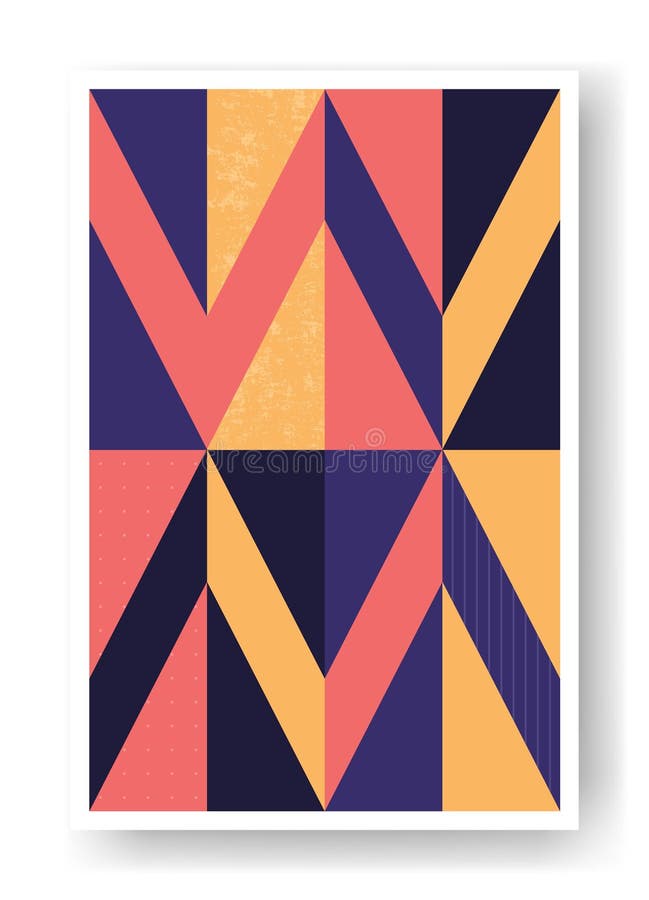 Abstract geometric poster stock vector. Illustration of presentation ...