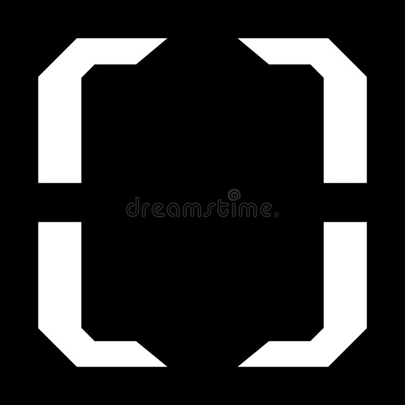 Abstract Geometric Projection Concept Pattern. Silhouette Geometric ...