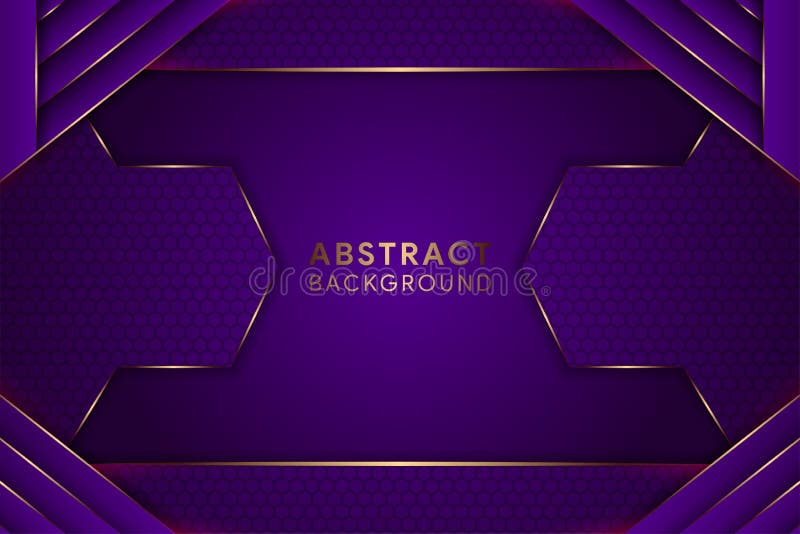 Abstract Geometric Purple Background Design Template. Stock Vector ...