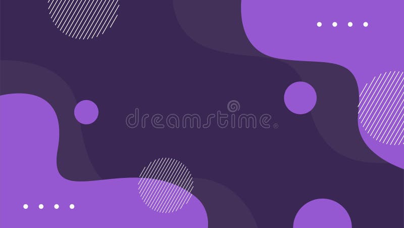 Simple Purple Vector Background with Abstract Wavy Shapes Stock Vector ...