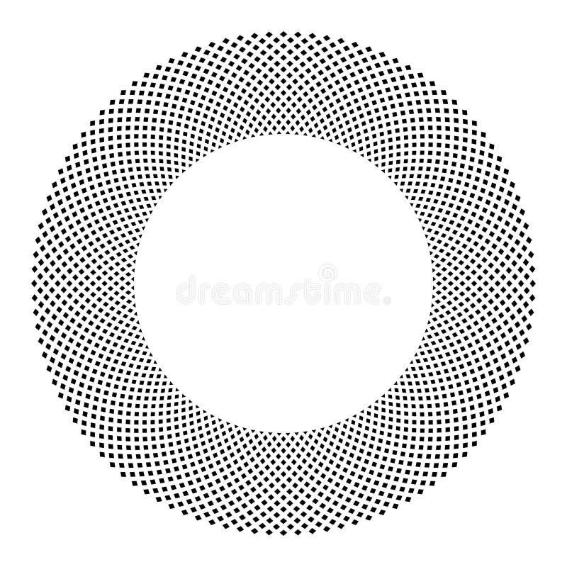 Abstract Geometric Radial Circle Dots Pattern for Decorative Round ...