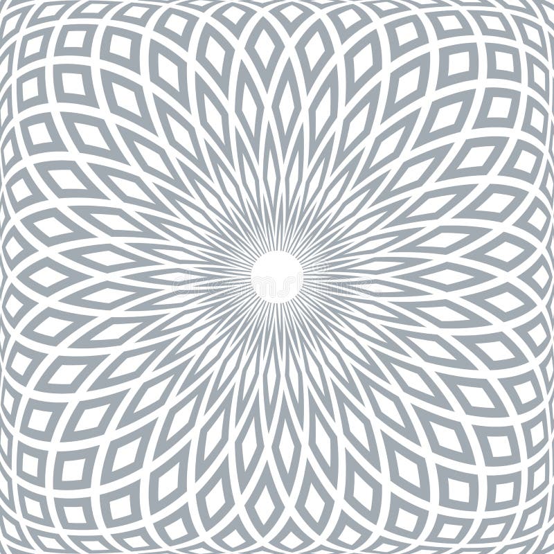 Abstract Geometric Radial Pattern. Stock Vector - Illustration of ...