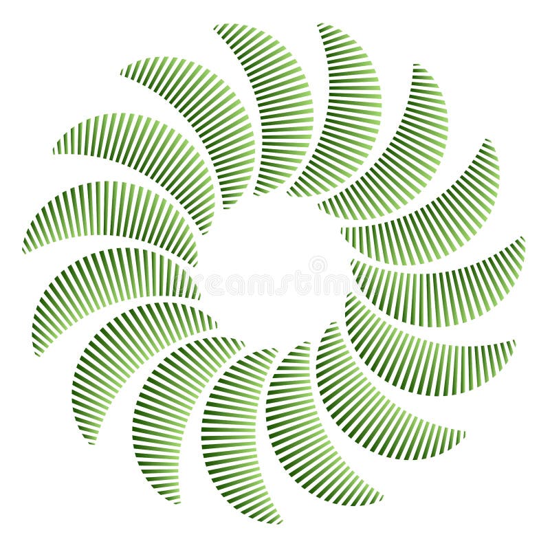 Abstract Geometric Radial, Radiating Element. Abstract Mandala, Motif ...