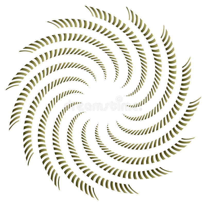 Abstract Geometric Radial, Radiating Element. Abstract Mandala, Motif ...